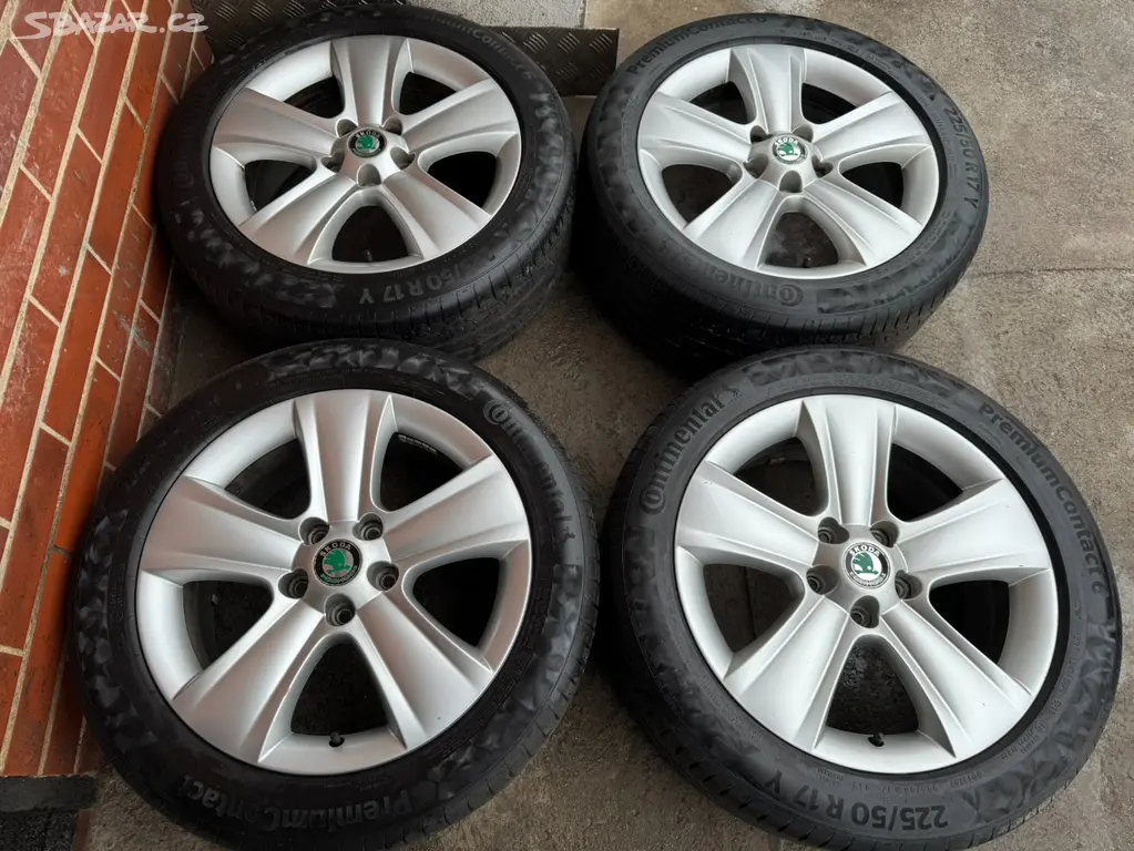 Alu 17" 5x112, škoda Dolomite letní 55% YETI - Brno, Bystrc - Bazar ...