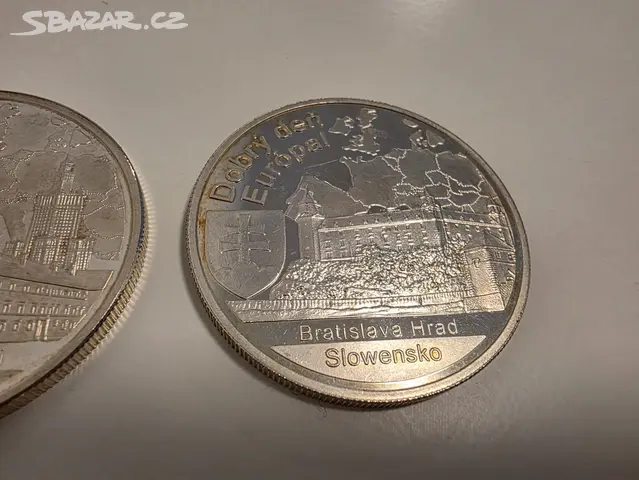 1oz medaile Dobré ráno Evropo 2ks stříbro 999 Euro - Hradec Králové ...