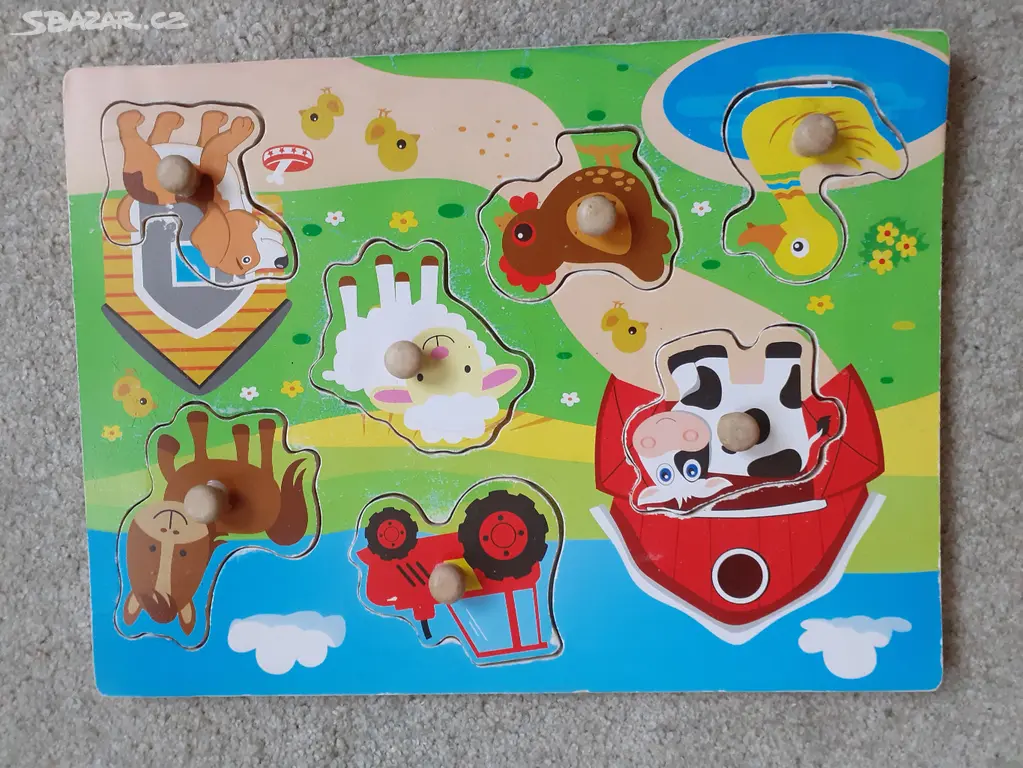 dřevěné vkládací obrázky 7 ks - Praha - Bazar - Sbazar.cz