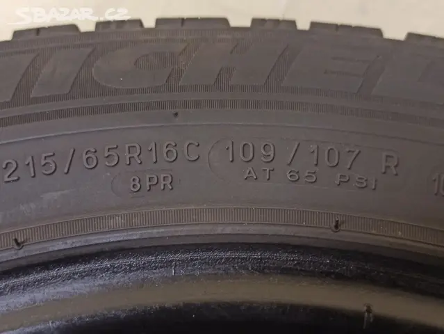 Michelin 215/65 R16C 109/107R 6-6,5mm - Teplice - Bazar - Sbazar.cz