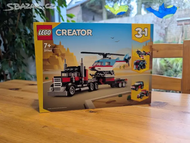 LEGO 31146 Náklaďák s plochou korbou a helikoptéra - Senohraby - Bazar ...