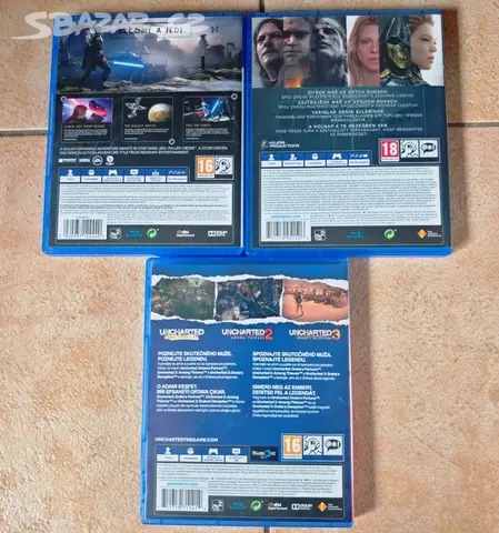PS4 Hry Star Wars Death Strandin Uncharted - Plzeň - Bazar - Sbazar.cz