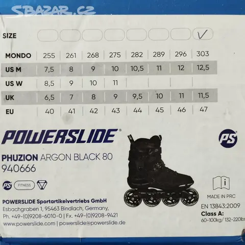 inline brusle Powerslide Phuzion Argon black 80 - Brno, Lesná - Bazar ...