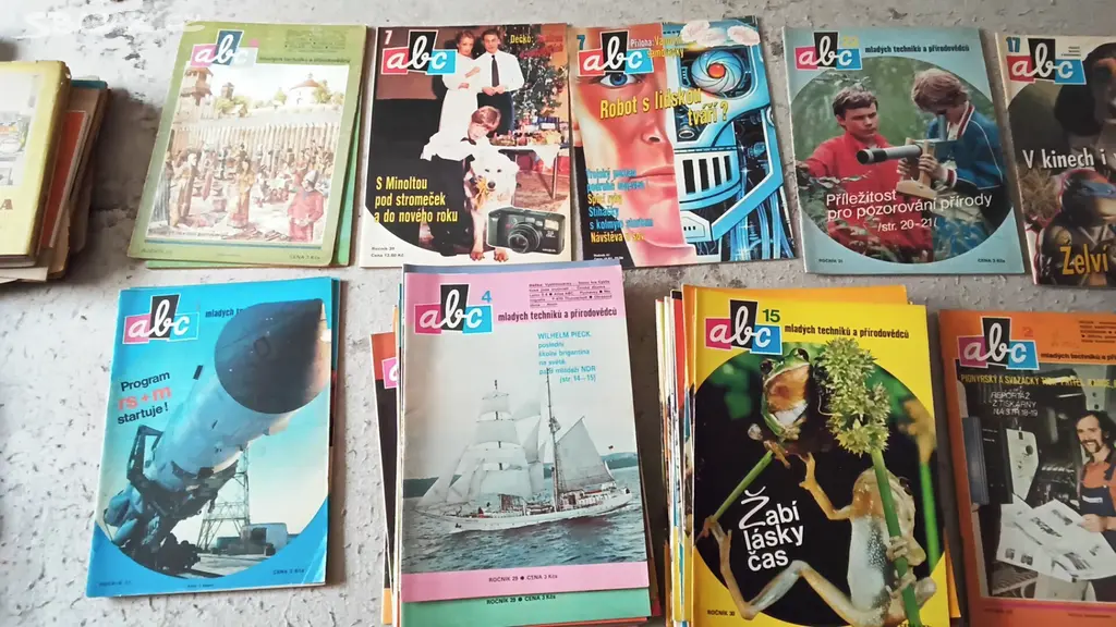 Retro časopisy ABC. - Lom - Bazar - Sbazar.cz