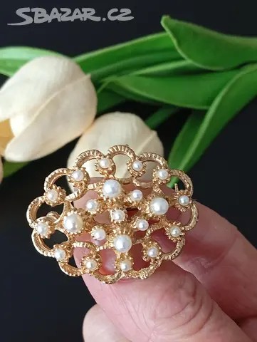 Krásná vintage brož, USA, 70-léta - Praha 8 - Bazar - Sbazar.cz