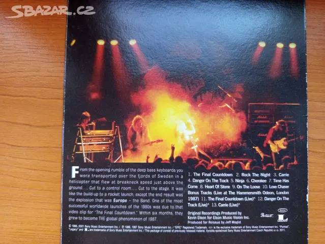 CD EUROPE - FINAL COUNTDOWN výborný stav - České Budějovice, České ...