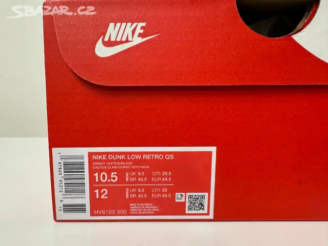 Nike Dunk Retro QS Halloween Skull vel.44,5/28,5cm - Praha 4 - Bazar ...