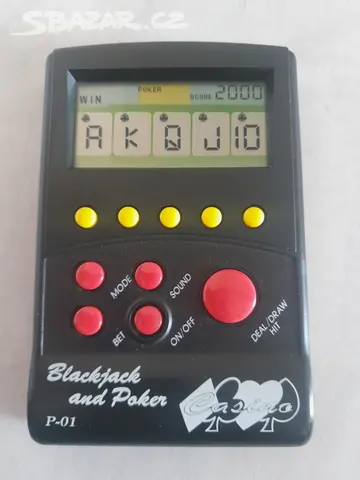 Ruční elektronická hra BLACKJACK and POKER P-01 - Blansko - Bazar ...