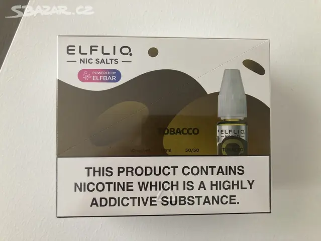 Elf Bar ElfLiq Tobacco Nic Salt E-liquid - Praha - Bazar - Sbazar.cz