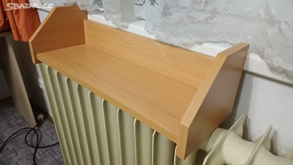 Nová dřevěná police na knihy - Sedlčany - Bazar - Sbazar.cz