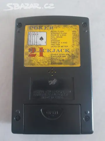 Ruční elektronická hra BLACKJACK and POKER P-01 - Blansko - Bazar ...