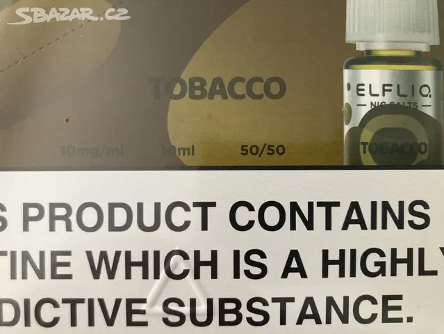 Elf Bar ElfLiq Tobacco Nic Salt E-liquid - Praha - Bazar - Sbazar.cz