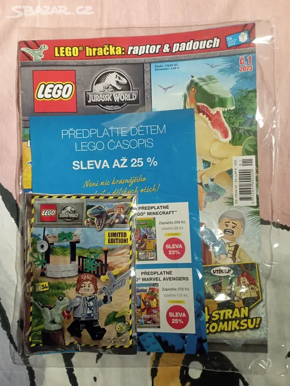 Lego Jurassic World -1/2023 + hračka raptor a pado - Praha, Michle ...