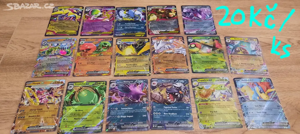 Pokémon karty EX 20 Kč/ks - Havlíčkův Brod - Bazar - Sbazar.cz