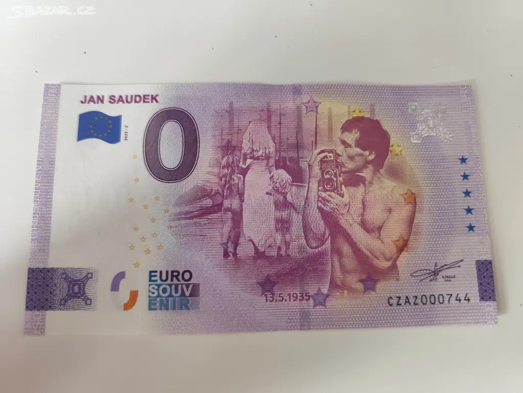 0 Euro souvenir - Jan Saudek 2022-2 - Praha, Michle - Bazar - Sbazar.cz
