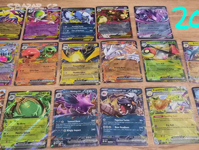 Pokémon karty hity a EX - Havlíčkův Brod - Bazar - Sbazar.cz