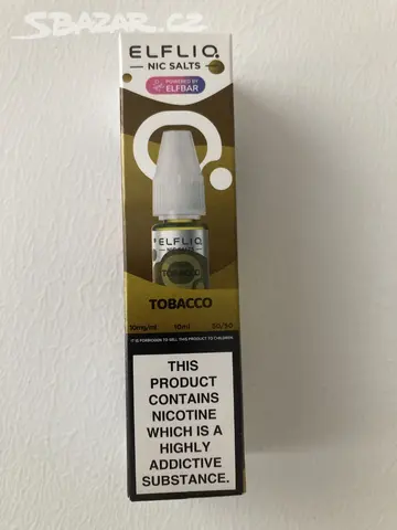 Elf Bar ElfLiq Tobacco Nic Salt E-liquid - Praha - Bazar - Sbazar.cz