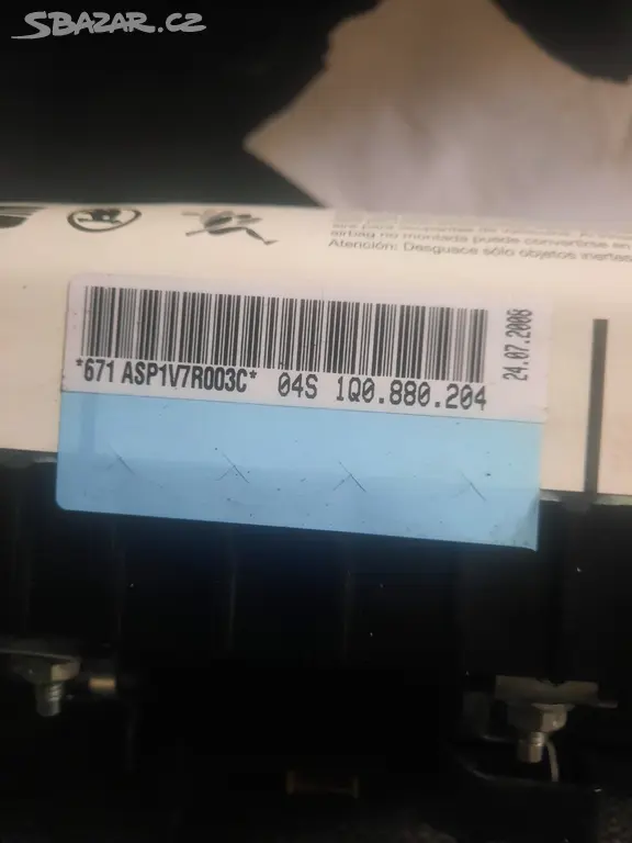 Airbag spolujezdce tiguan - Příbram na Moravě - Bazar - Sbazar.cz