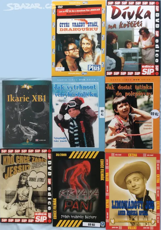 české filmy, originální DVD - Praha 11 - Bazar - Sbazar.cz