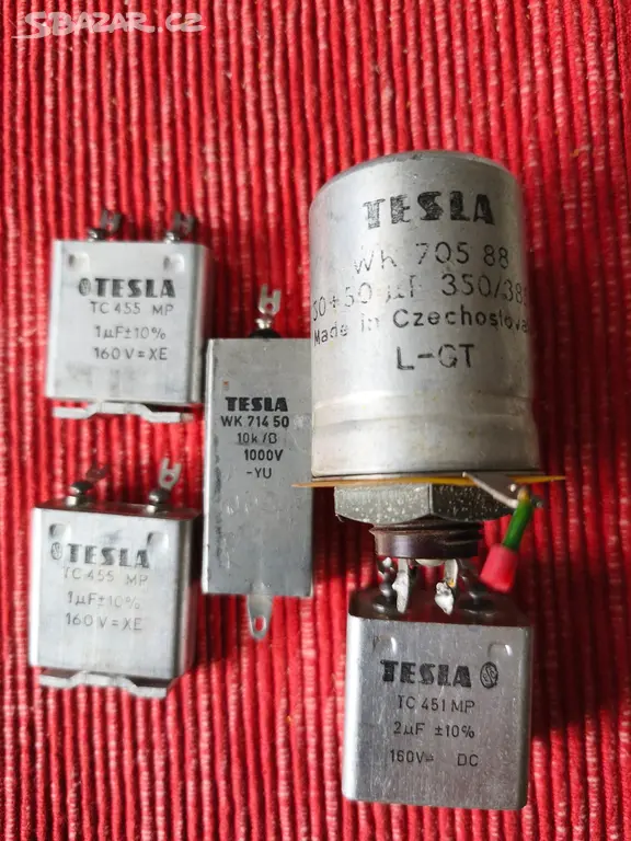 Tesla TC455, TC451, WK705, WK714 kondenzátory - Praha, Horní Počernice ...