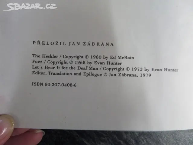 Ed Mcbain Třikrát Steve Carella a spol. (1979) - Skalice u České Lípy ...