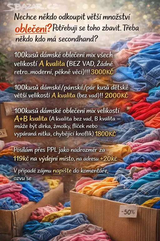 Oblečení - Jindřichův Hradec, Jindřichův Hradec II - Bazar - Sbazar.cz