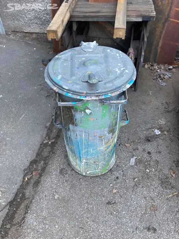 Plechová popelnice 110 l - Ostrava - Bazar - Sbazar.cz