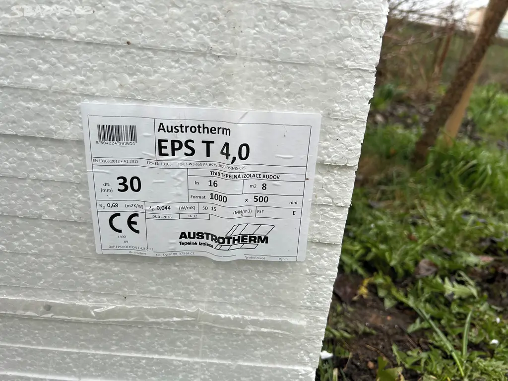 Polystyren EPS T 4000 - Sezimovo Ústí - Bazar - Sbazar.cz