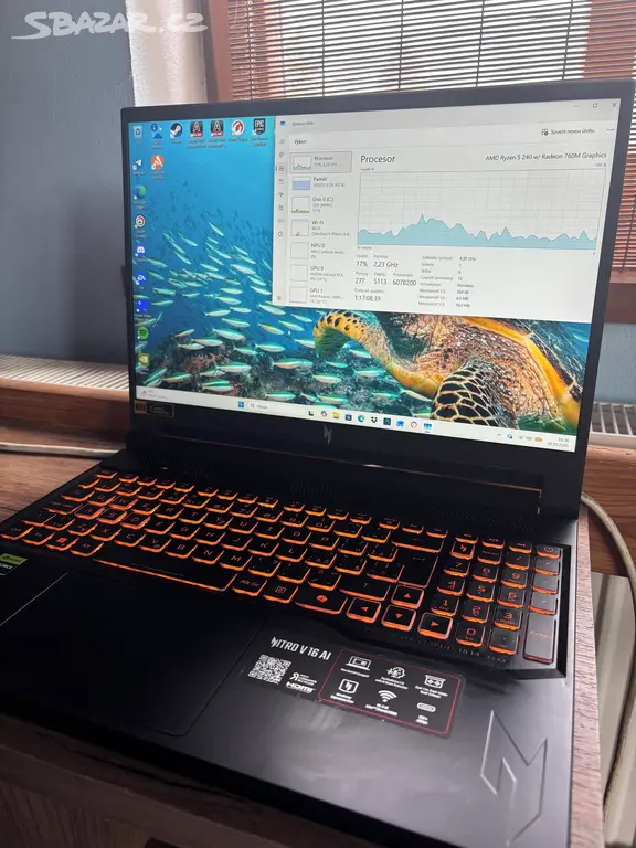 Herní notebook Acer Nitro V16 RTX 3050 Ryzen 5 16G - Jičín - Bazar ...