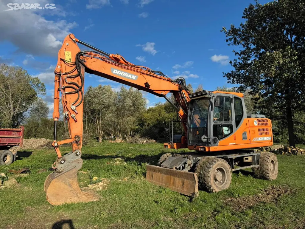 Kolový bagr / rypadlo Doosan DX 160 W - 3, SPZ - Staré Smrkovice ...
