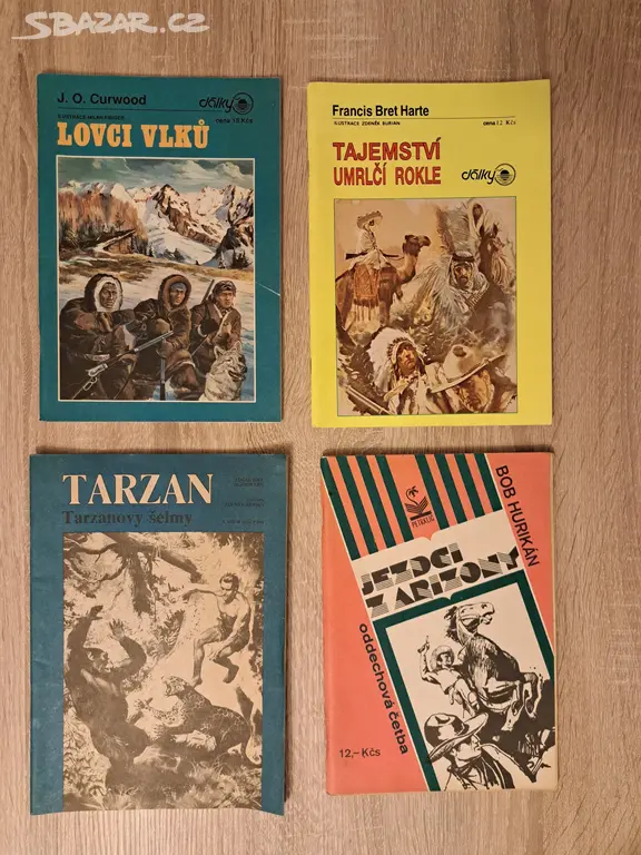 Tarzan, Bob Hurikán, Lovci vlků, Tajemství umrlčí - Prostějov - Bazar ...