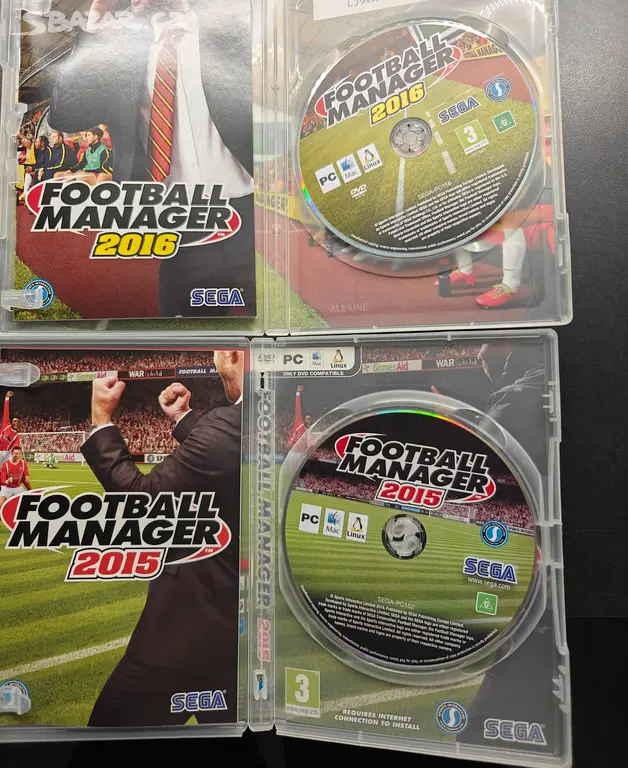 Football manager 2015 a 2016 - Praha, Řepy - Bazar - Sbazar.cz