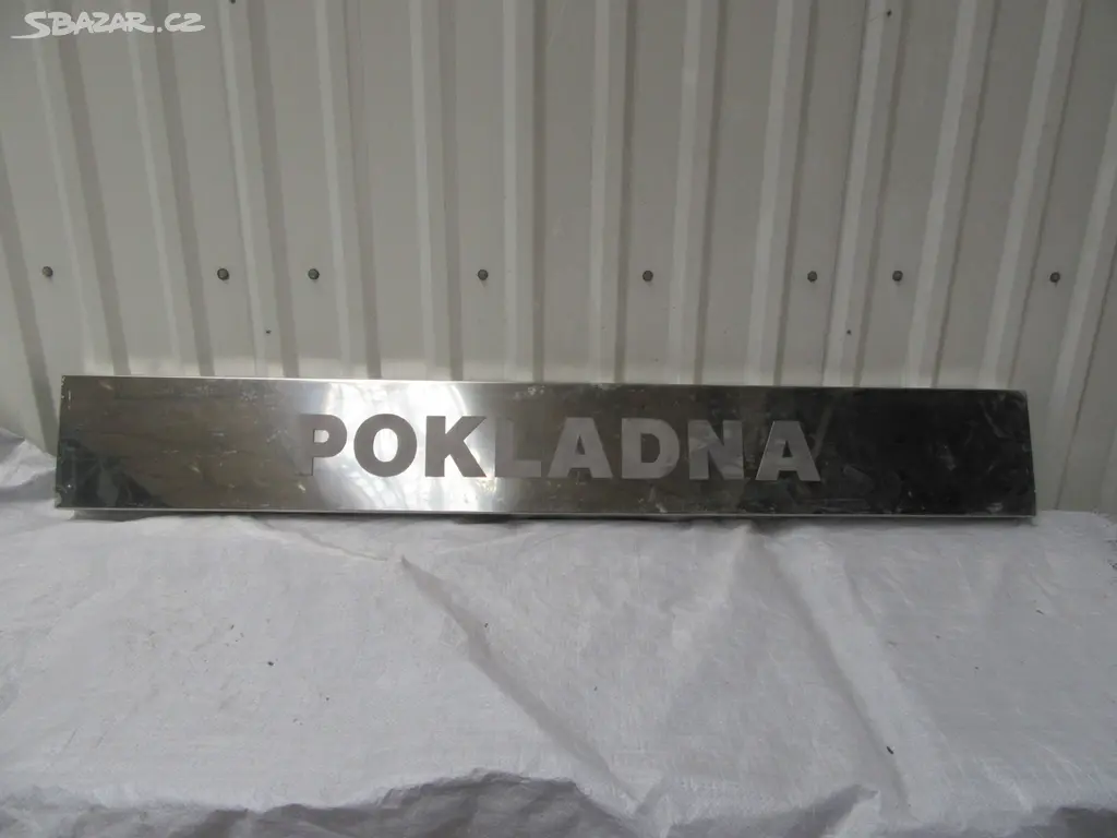Nabízím kovový nápis POKLADNA - Hradec Králové, Nový Hradec Králové ...