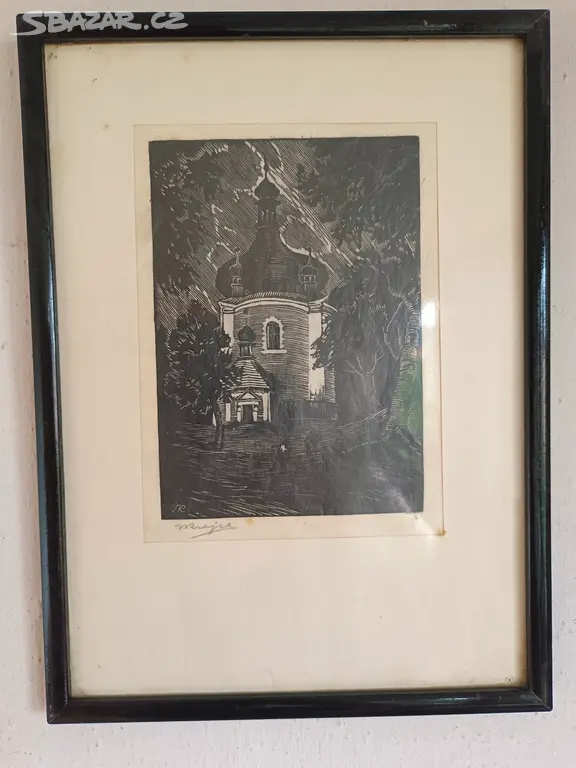 Josef Krejsa originální signovaná grafika - Praha - Bazar - Sbazar.cz