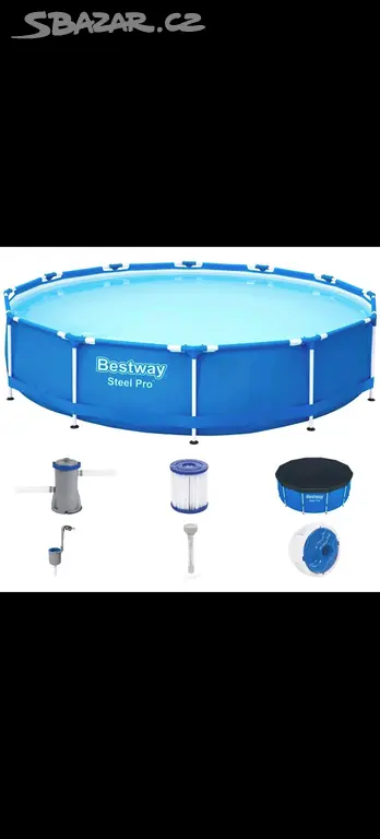 Bazén Steel Pro s filtračním zařízením 3,66 x 0, - Strakonice - Bazar ...